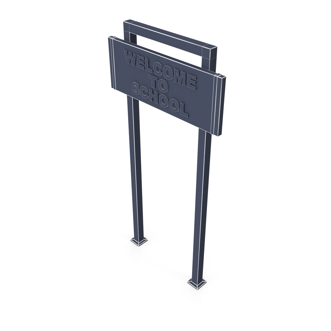 3D Model Of Wooden Sign With Metal Stand 3D - TurboSquid 2305360