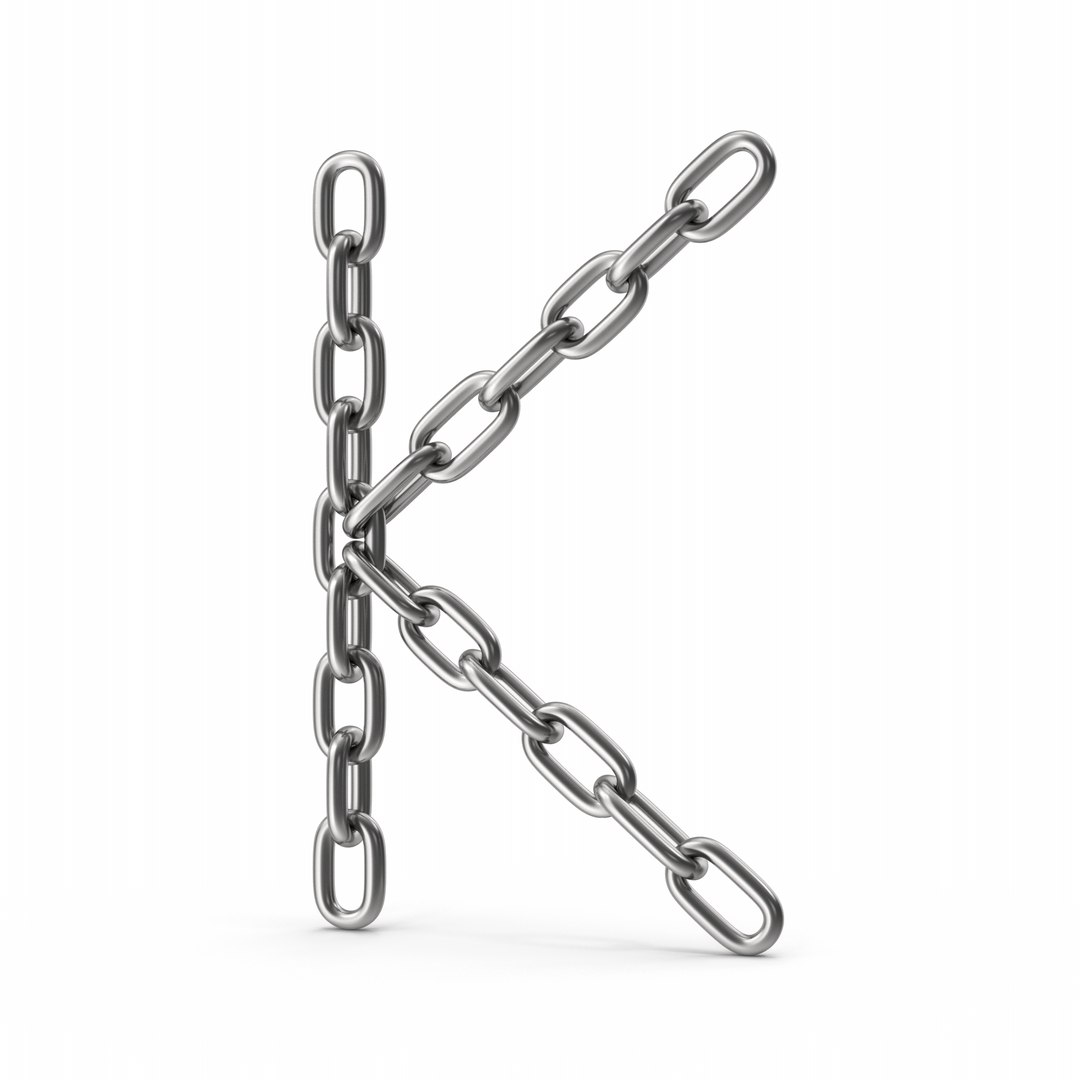 3D Chain Letter K - TurboSquid 2023118