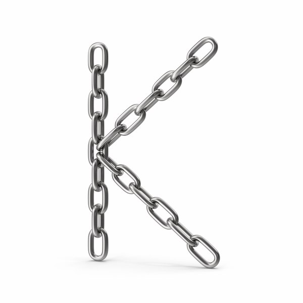 modelo 3d Chain Letter K - TurboSquid 2023118