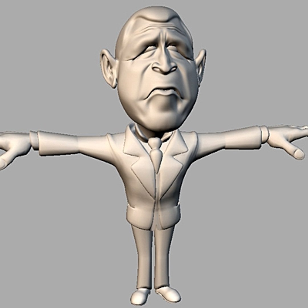 3d Model George Bush Jr