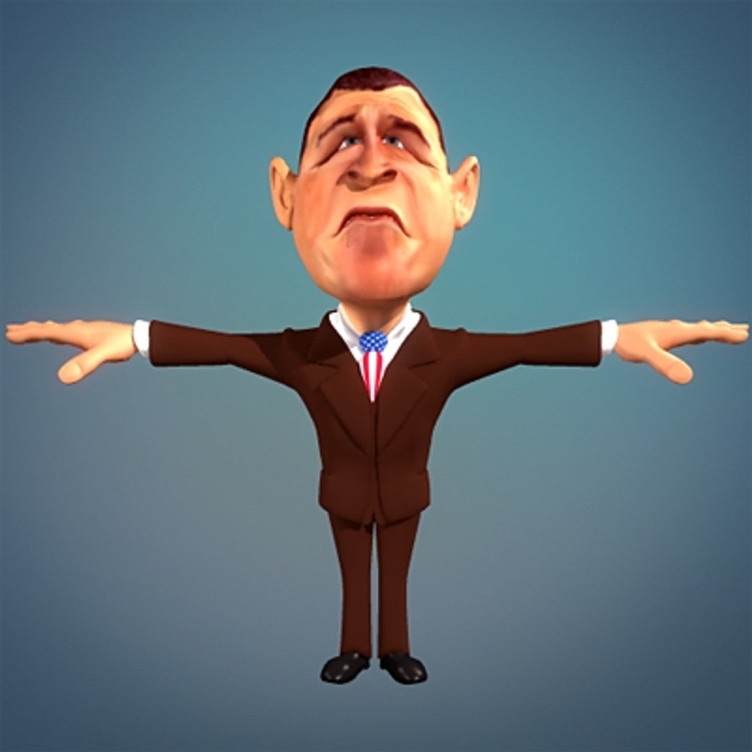 3d Model George Bush Jr