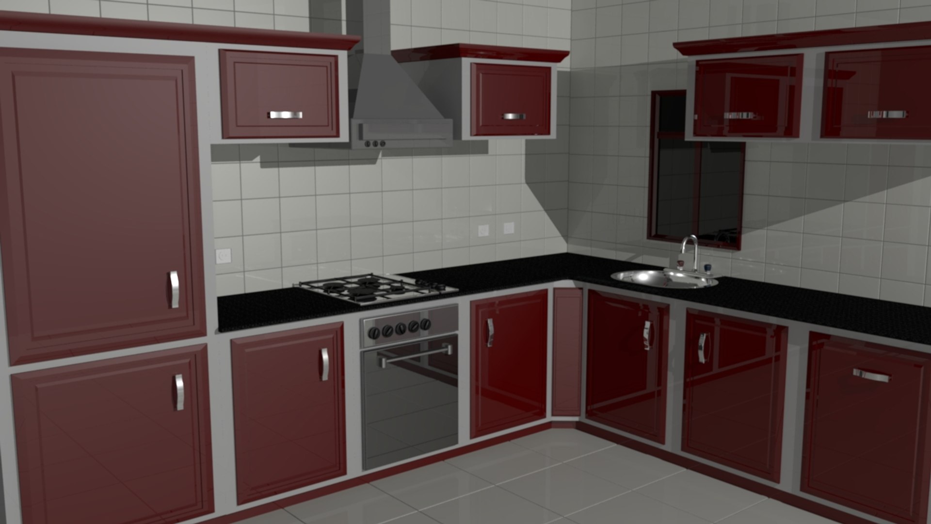 Kitchen Set 3d Model