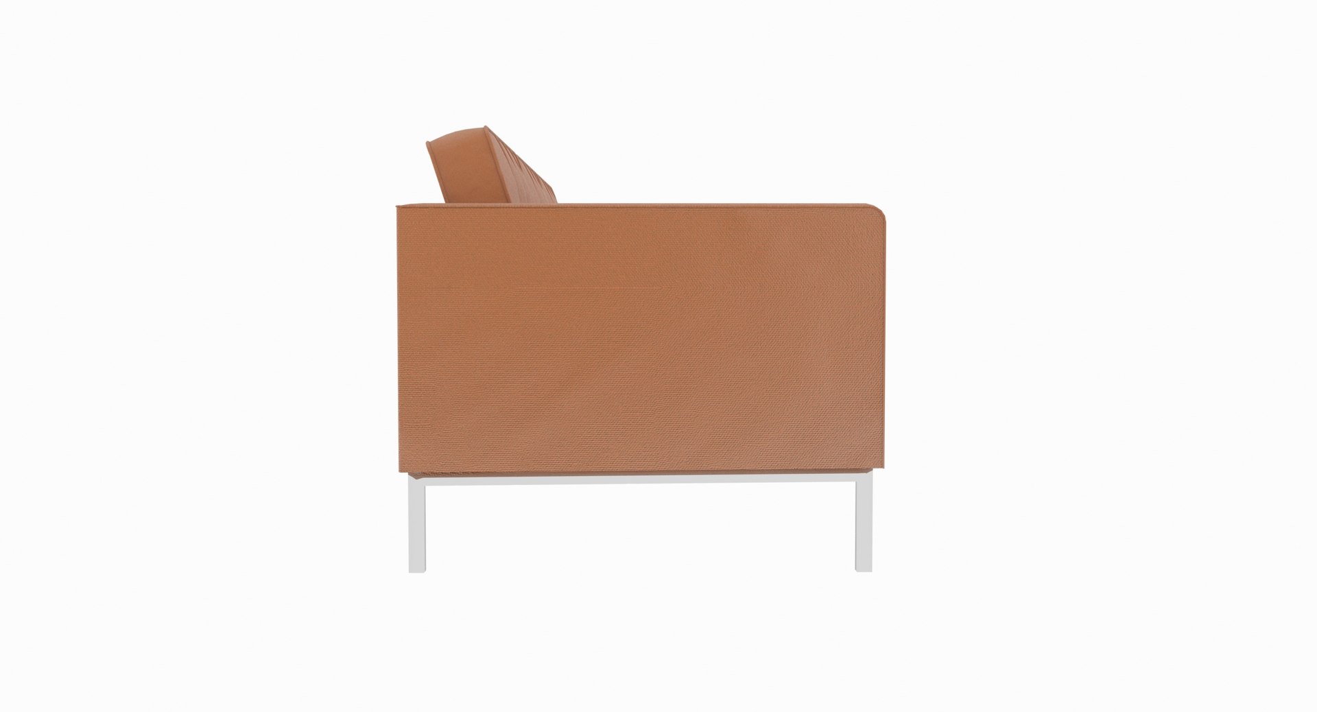 3D Knoll Florence Arancio Fabric Three Seat Sofa - TurboSquid 2000066