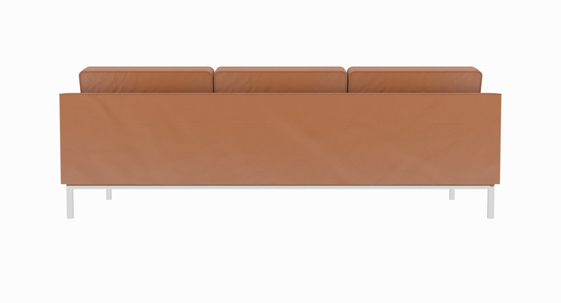 3D Knoll Florence Arancio Fabric Three Seat Sofa - TurboSquid 2000066