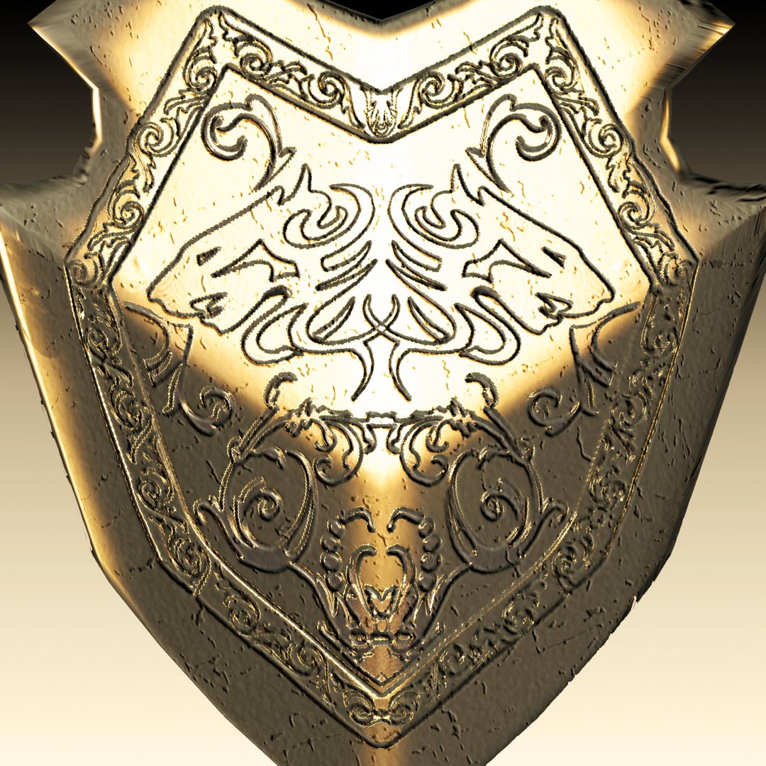 3d Metal Gladiator Shield