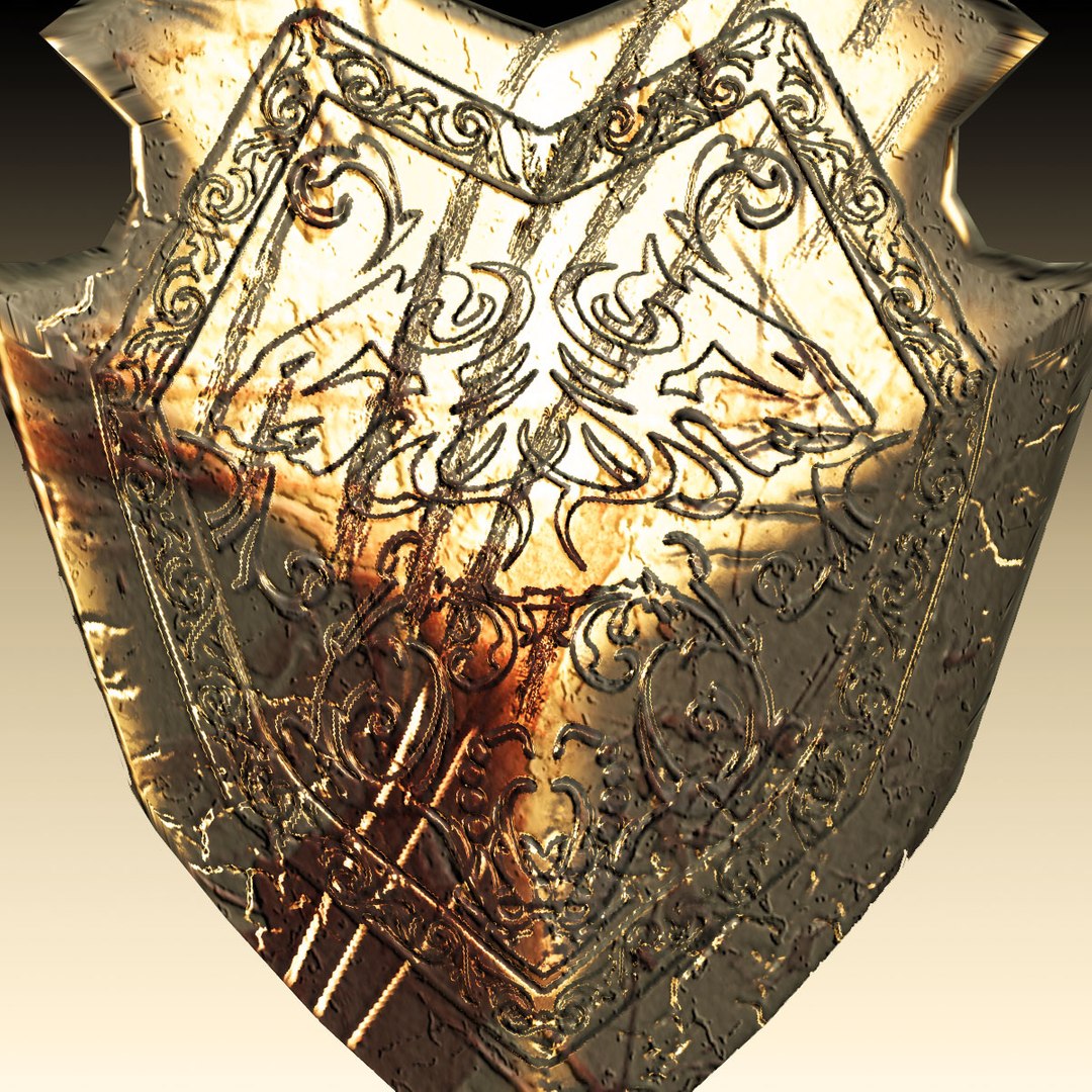 3d Metal Gladiator Shield