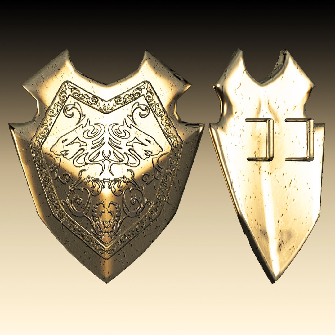 3d Metal Gladiator Shield