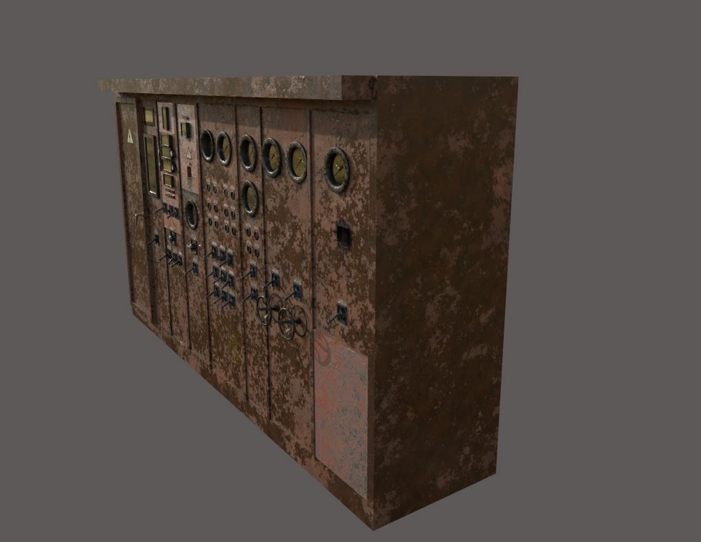 3D Old Abandoned Factory Control Panel Model - TurboSquid 1560519