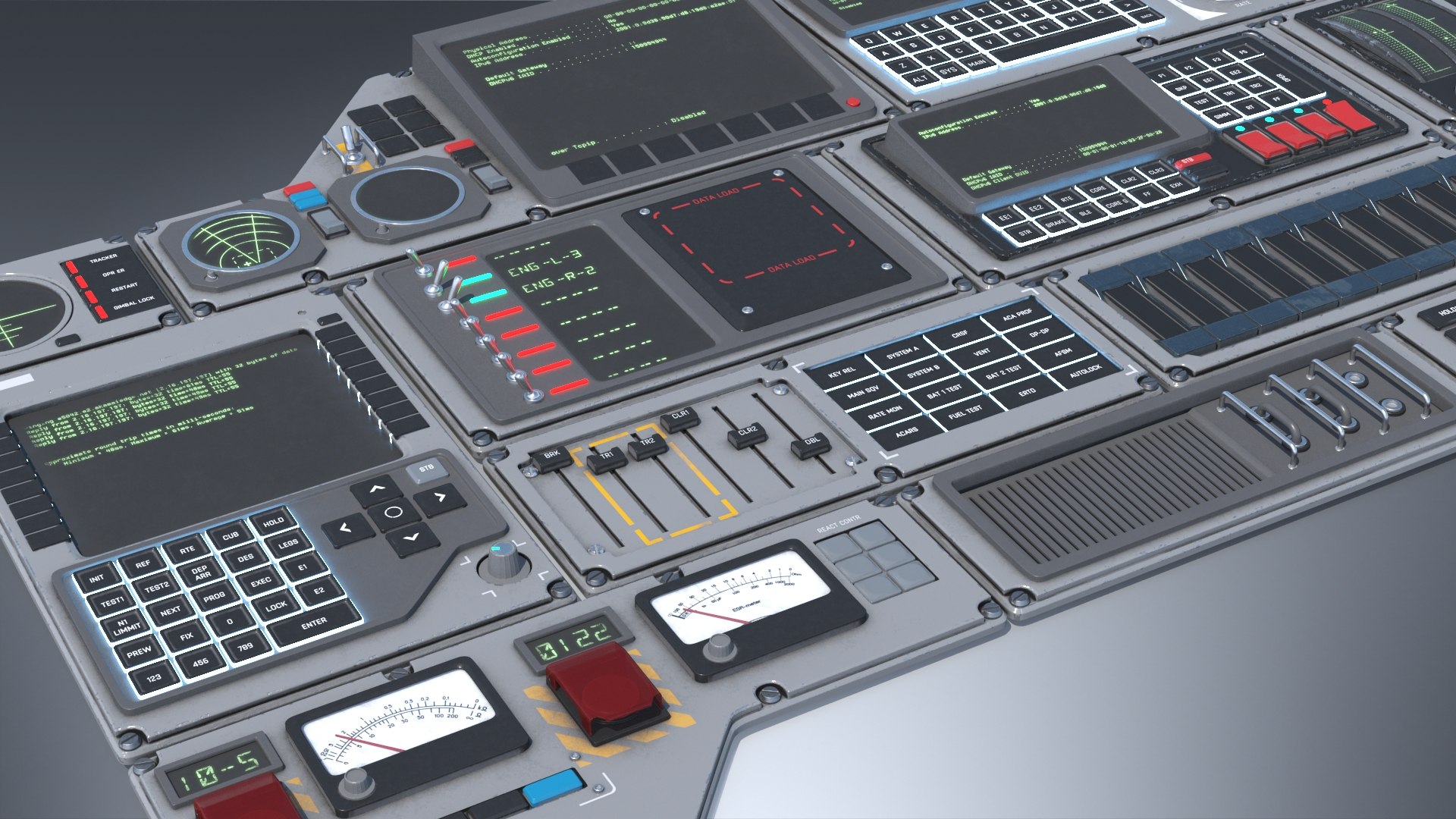 Control Panels 3D Model - TurboSquid 1440413