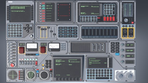 Control panels 3D model - TurboSquid 1440413