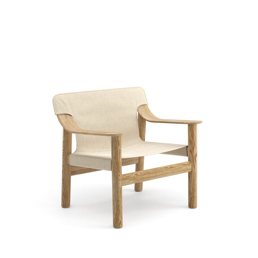 Hay Bernard Canvas Lounge Chair 3D - TurboSquid 2464868