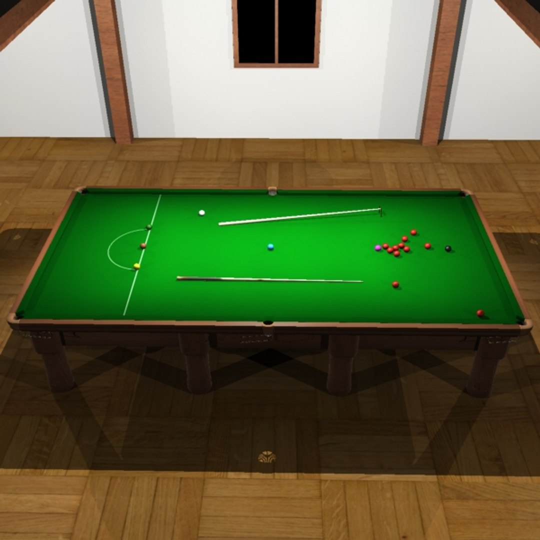 Snooker Table 3d Model