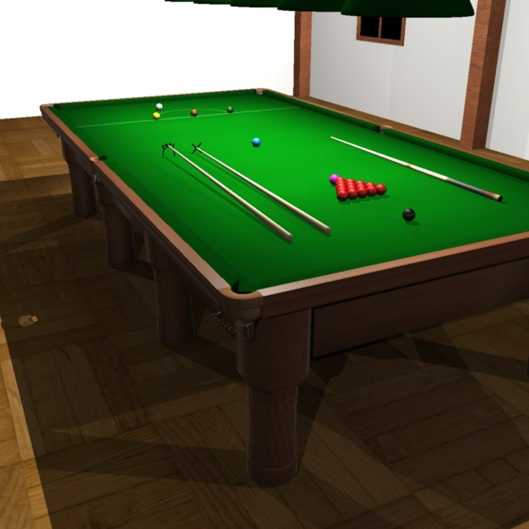 Snooker Table 3d Model