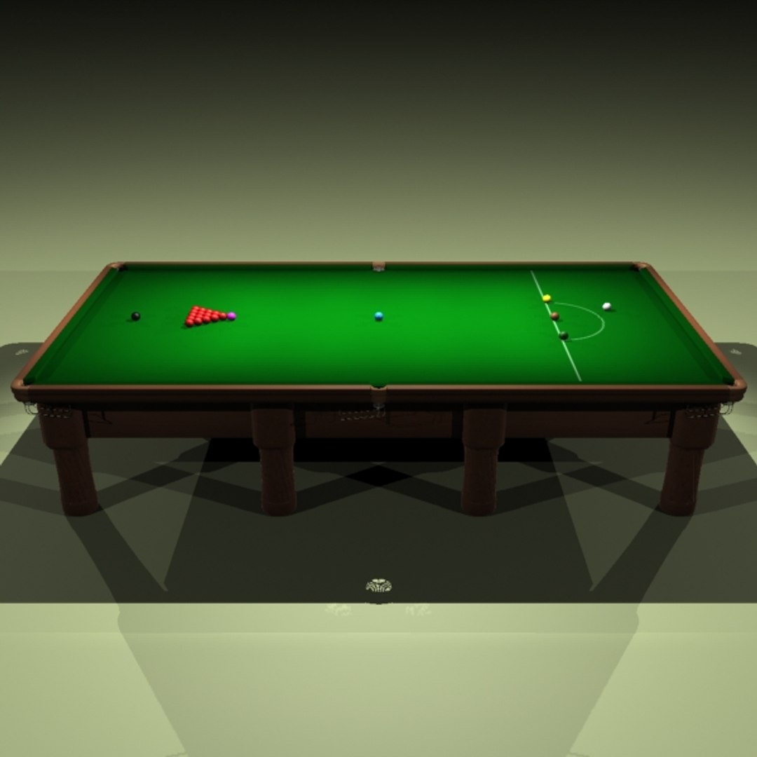 snooker table 3d model