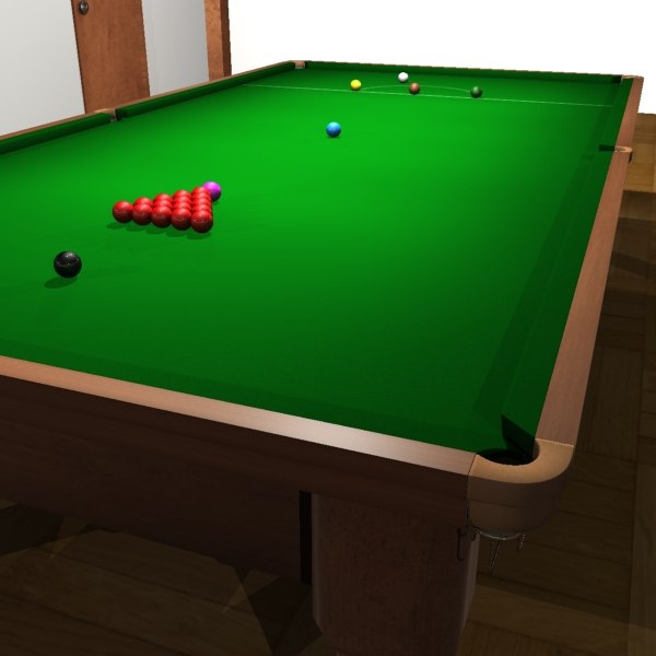 snooker table 3d model