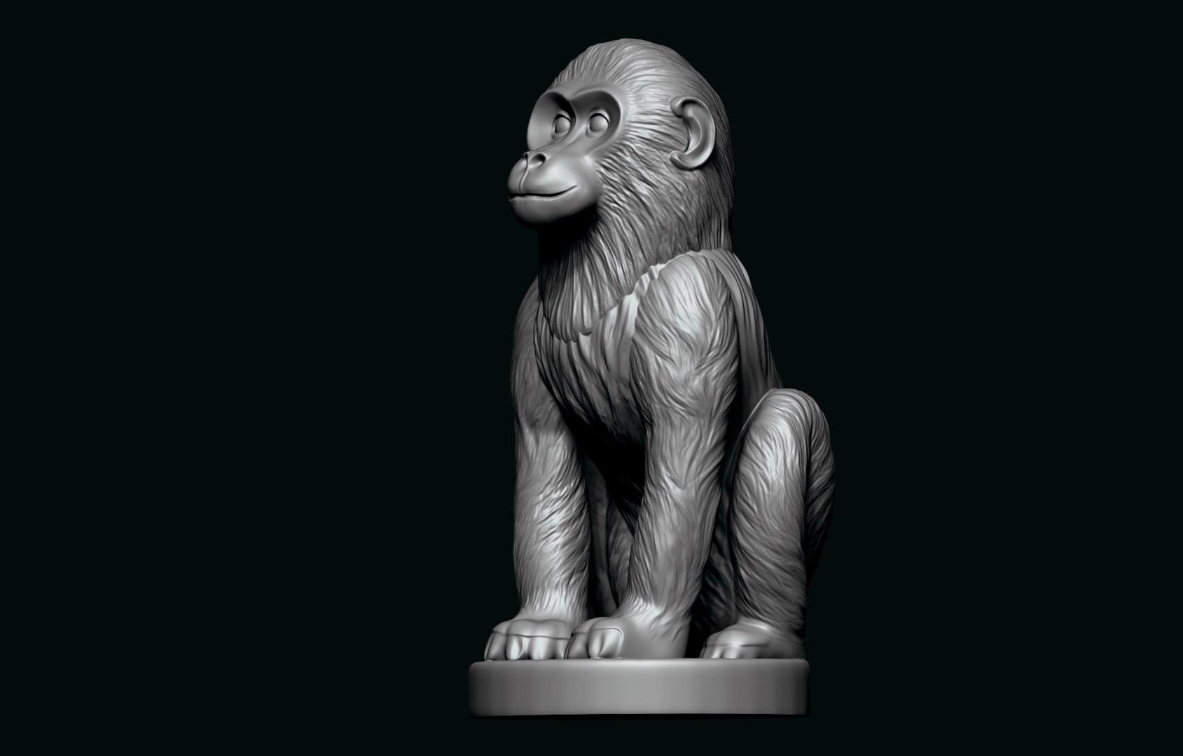 3D Monkey 3d Printing - TurboSquid 2258244