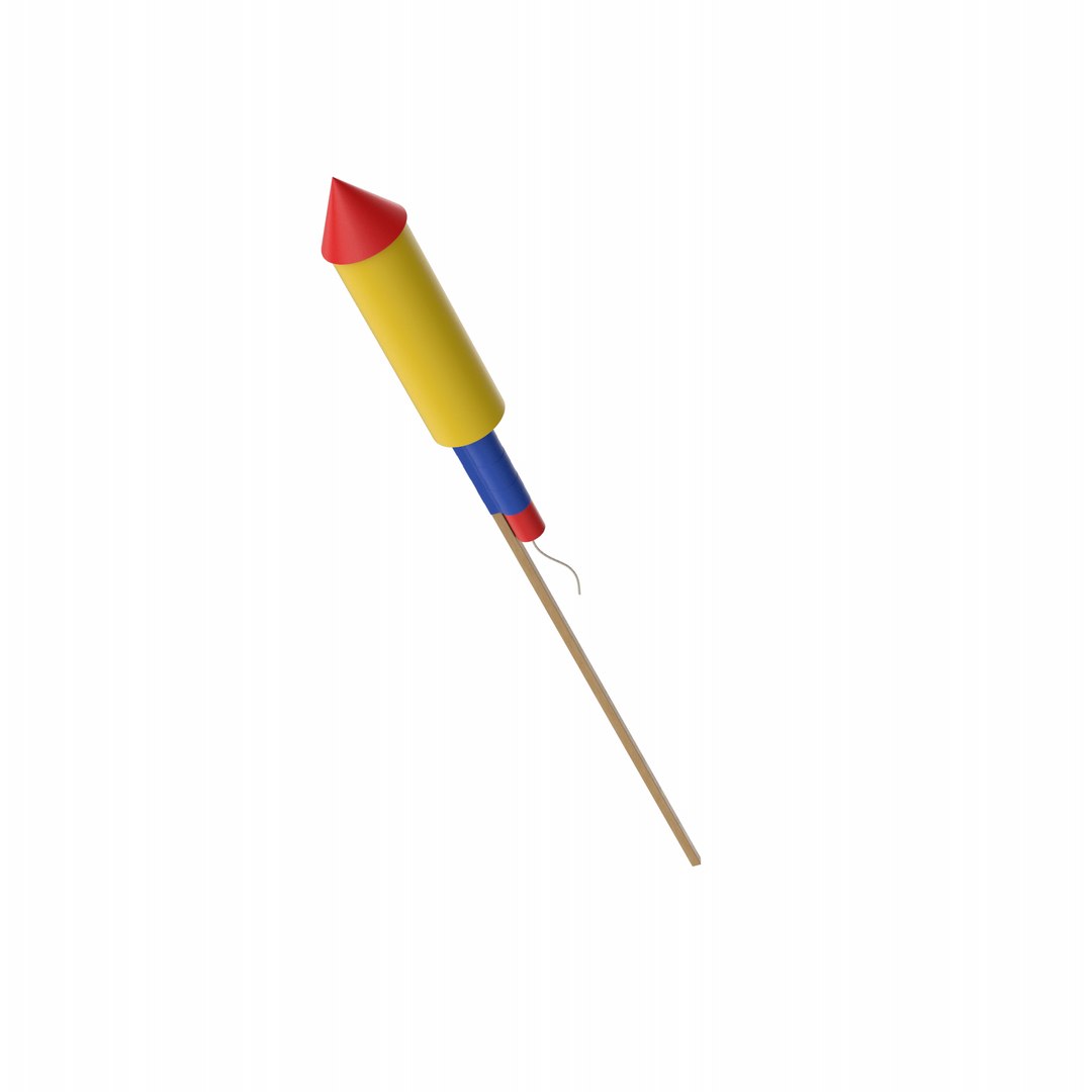 3D Firework Rocket - TurboSquid 2232923