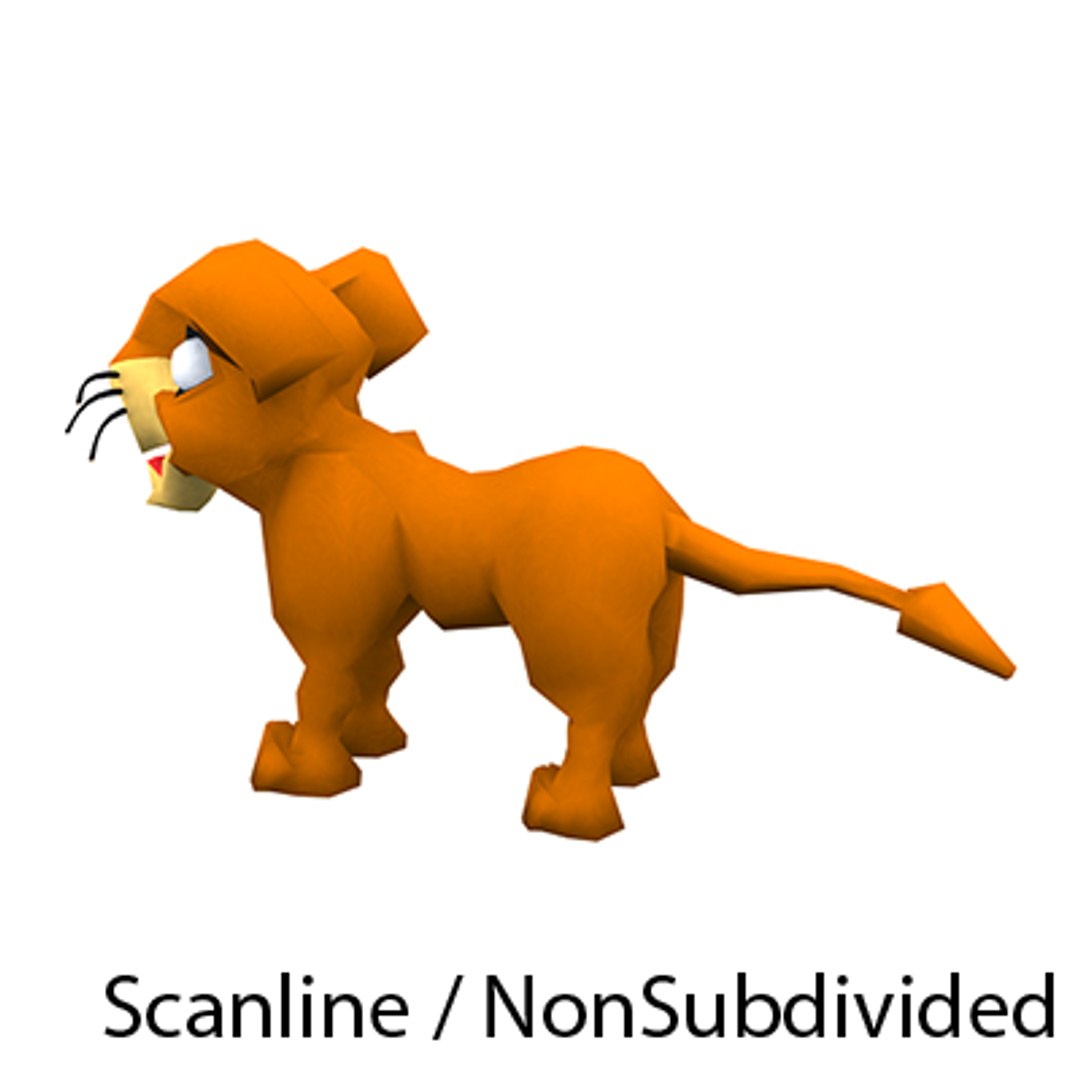 Lion King Young Character Games 3d Model