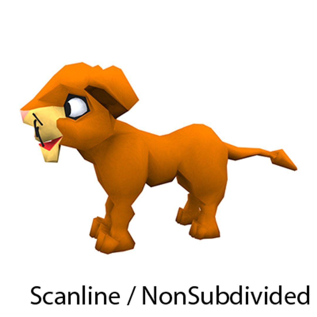 Lion King Young Character Games 3d Model