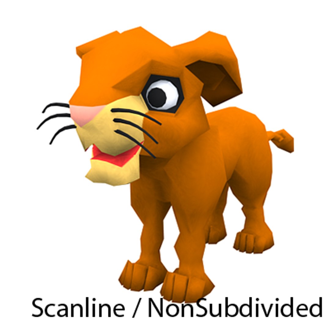 Lion King Young Character Games 3d Model
