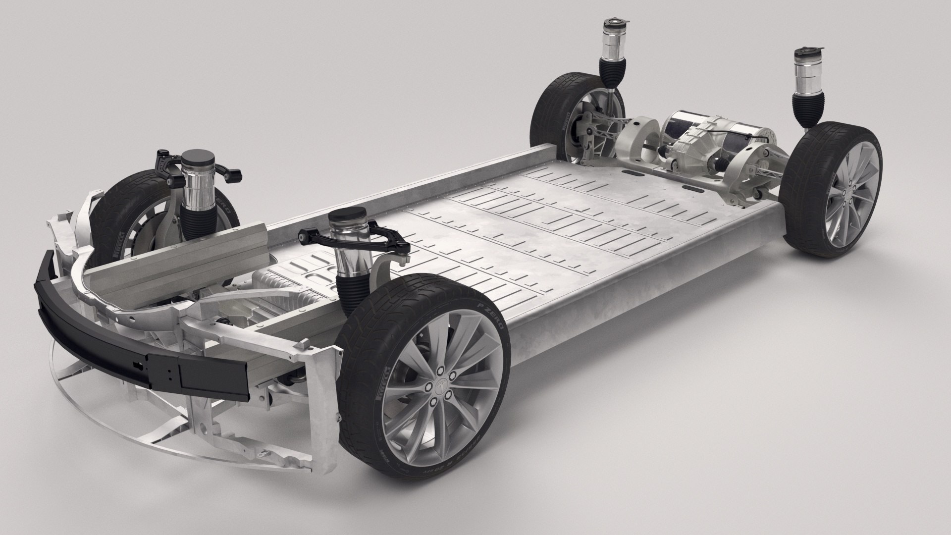 3D Tesla Model S Chassis 1 - TurboSquid 1950643