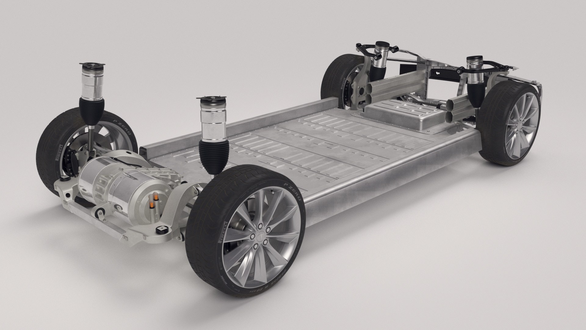 3D Tesla Model S Chassis 1 - TurboSquid 1950643