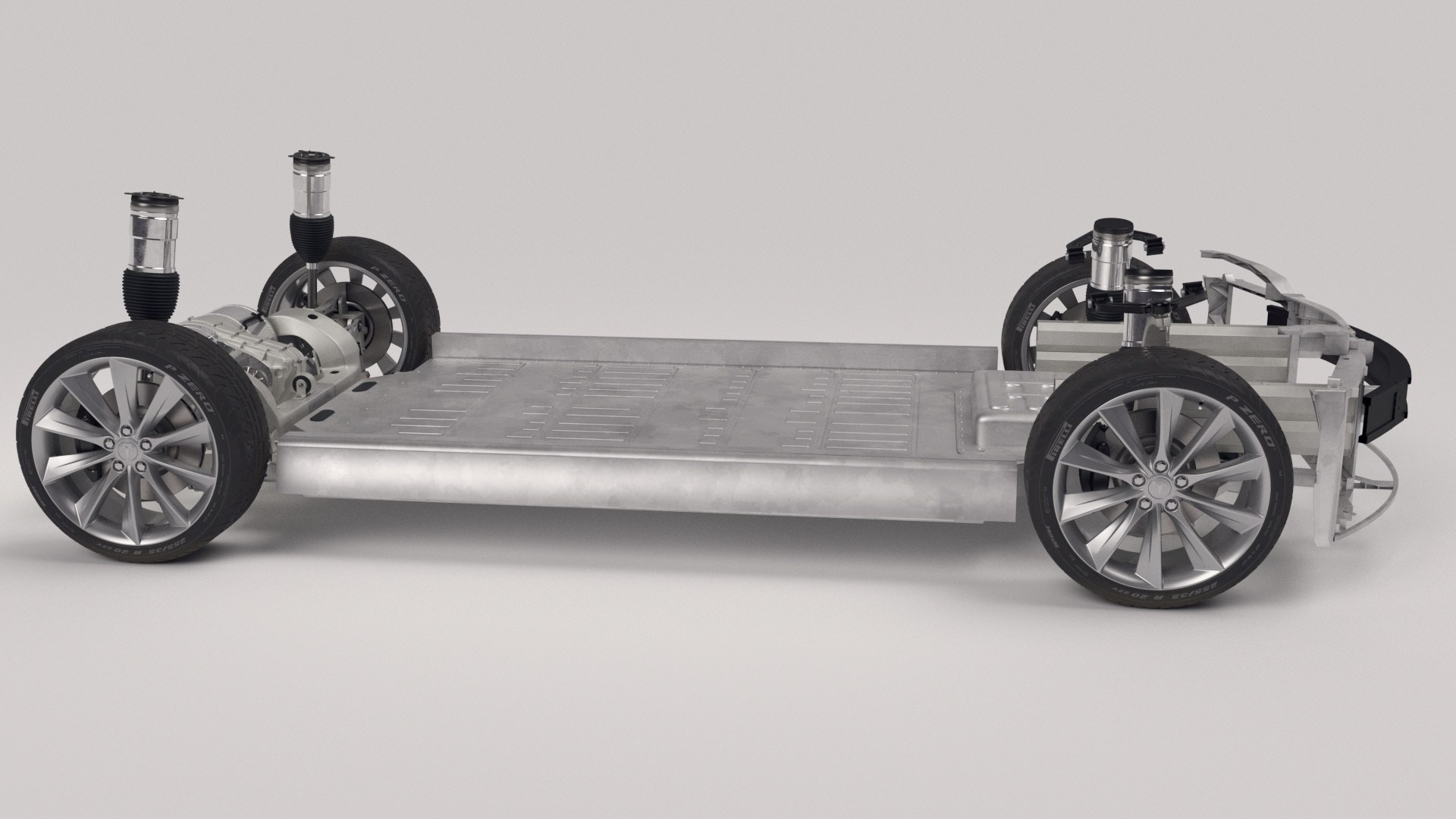3D Tesla Model S Chassis 1 - TurboSquid 1950643