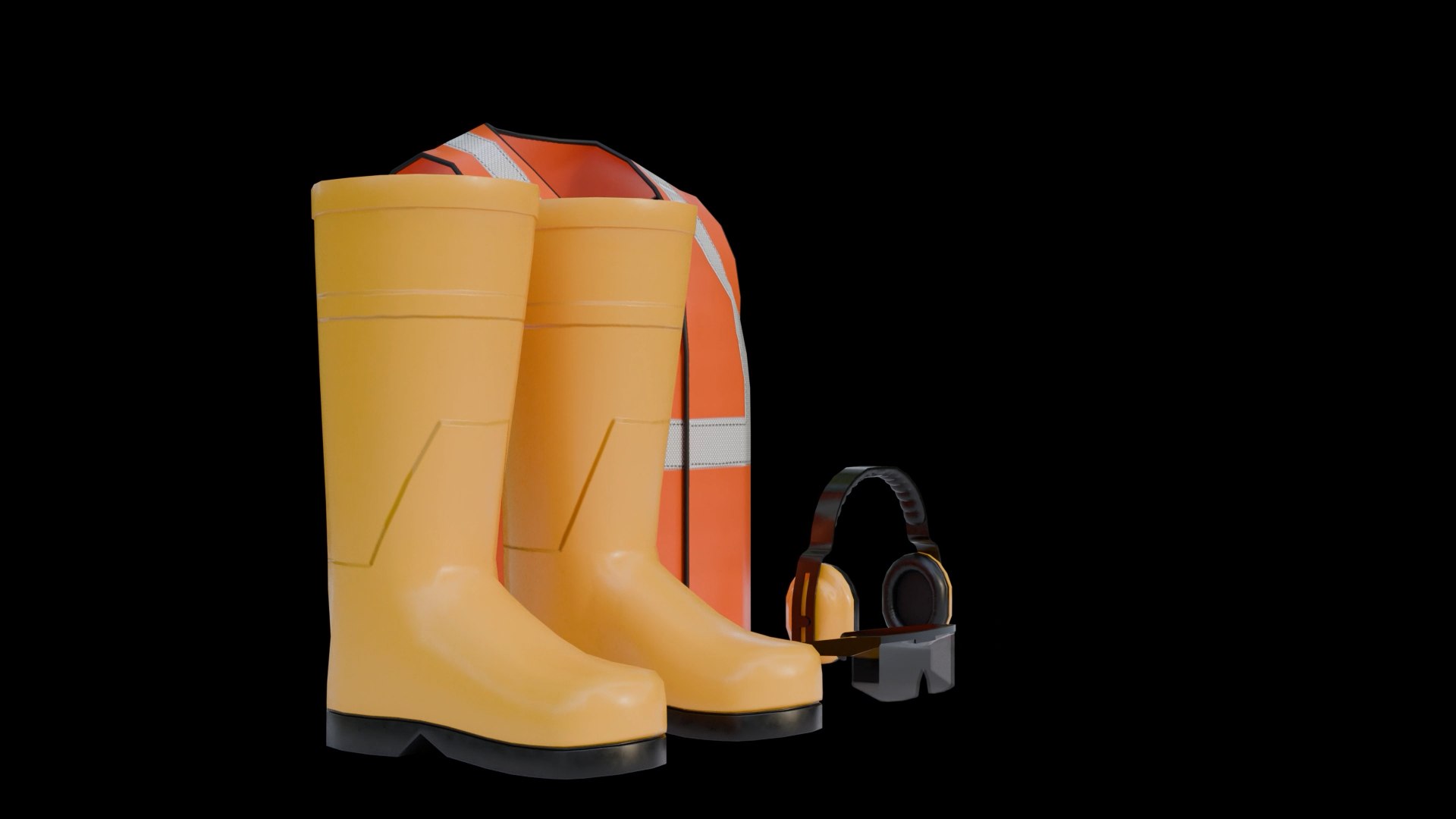 Construction Safety Kit 3D Model - TurboSquid 2264307