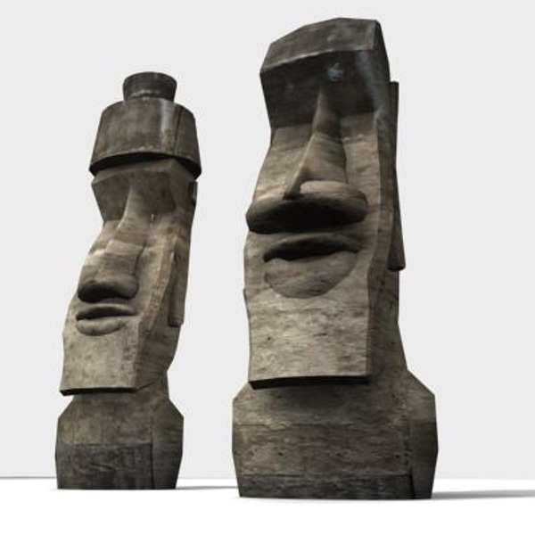 moai island 3d model