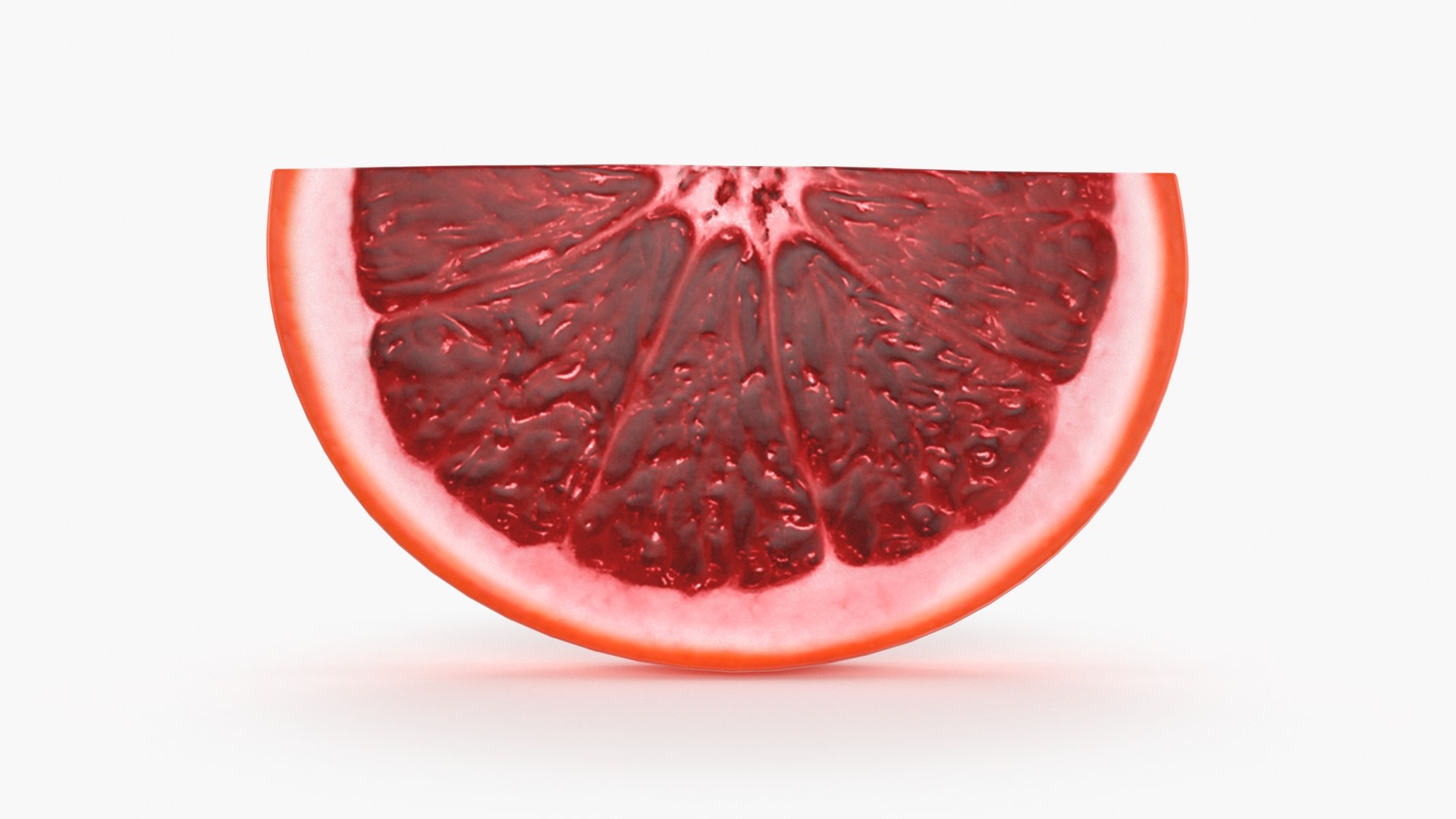 Blood Orange Slice Half 3D - TurboSquid 1993147