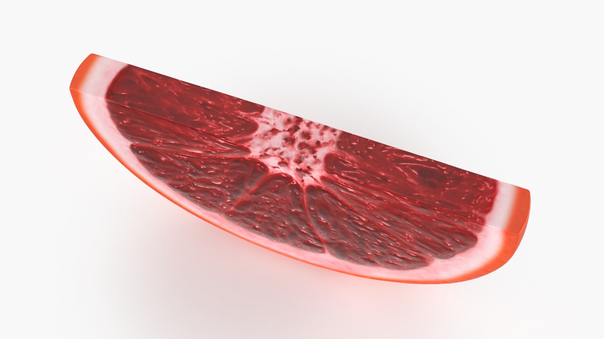 Blood Orange Slice Half 3D - TurboSquid 1993147