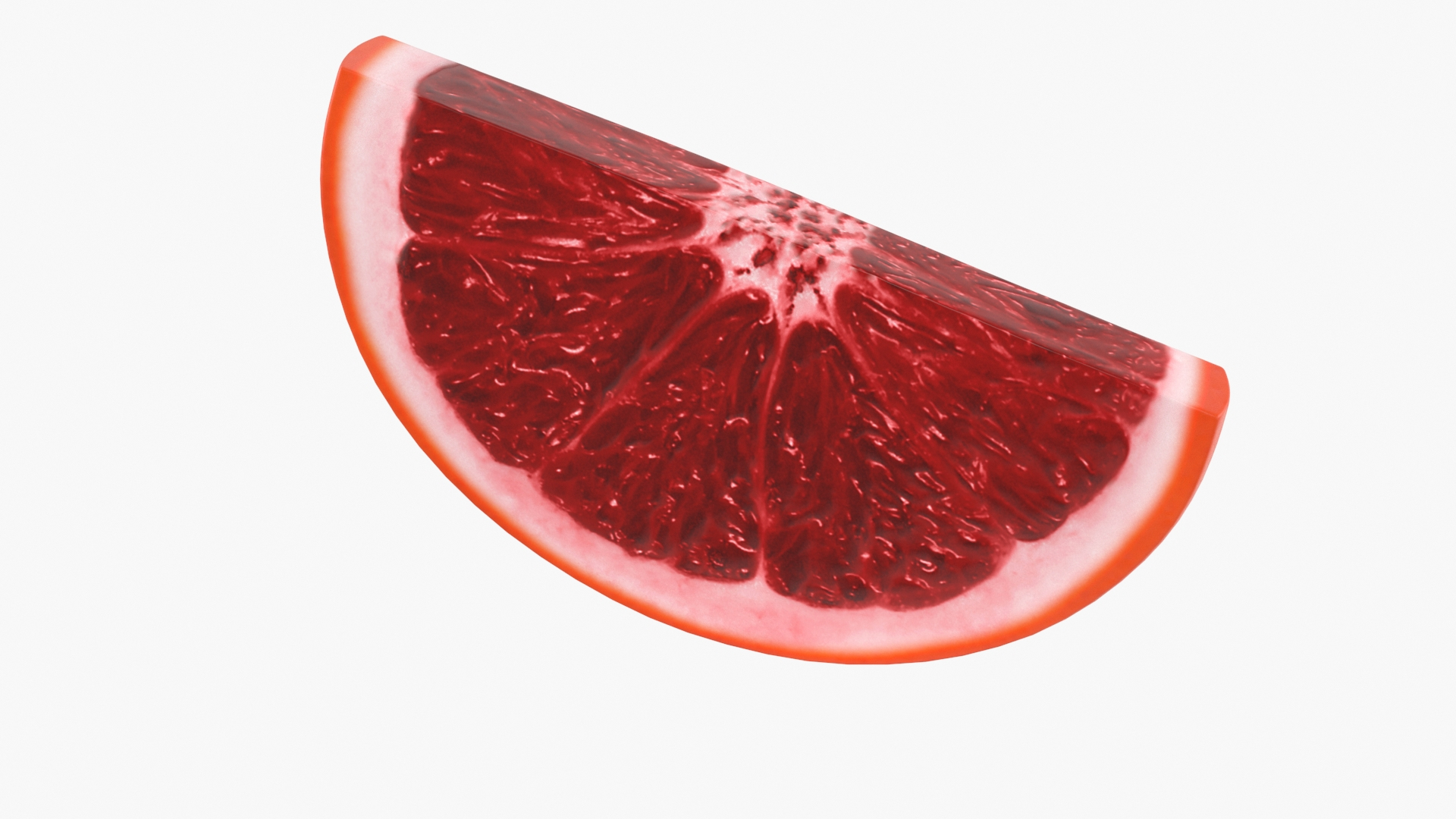Blood Orange Slice Half 3D - TurboSquid 1993147