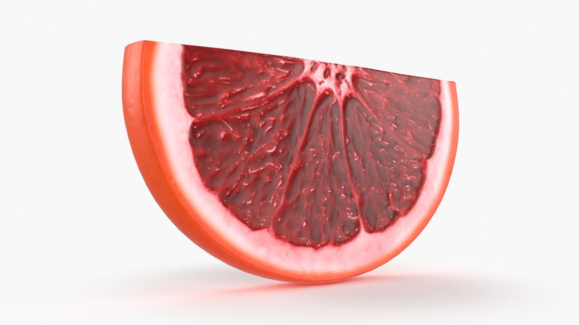 Blood Orange Slice Half 3D - TurboSquid 1993147