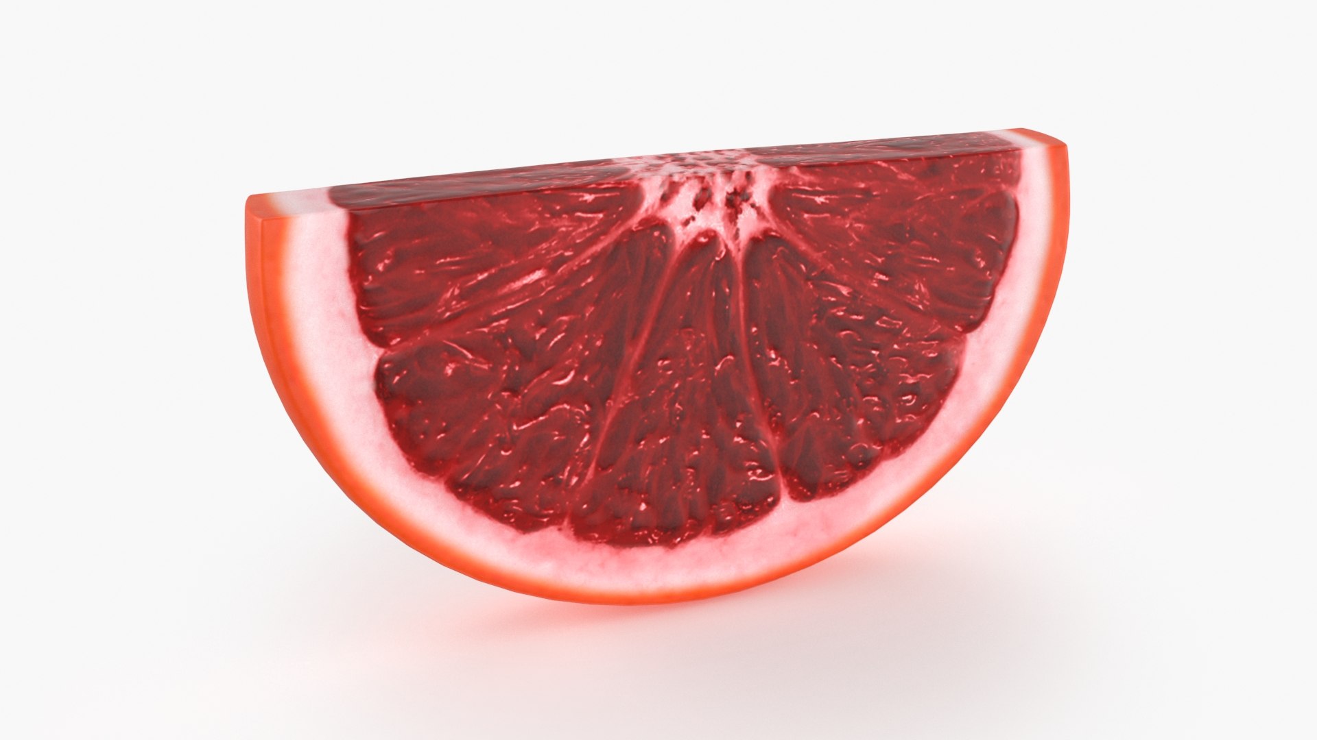 Blood Orange Slice Half 3D - TurboSquid 1993147