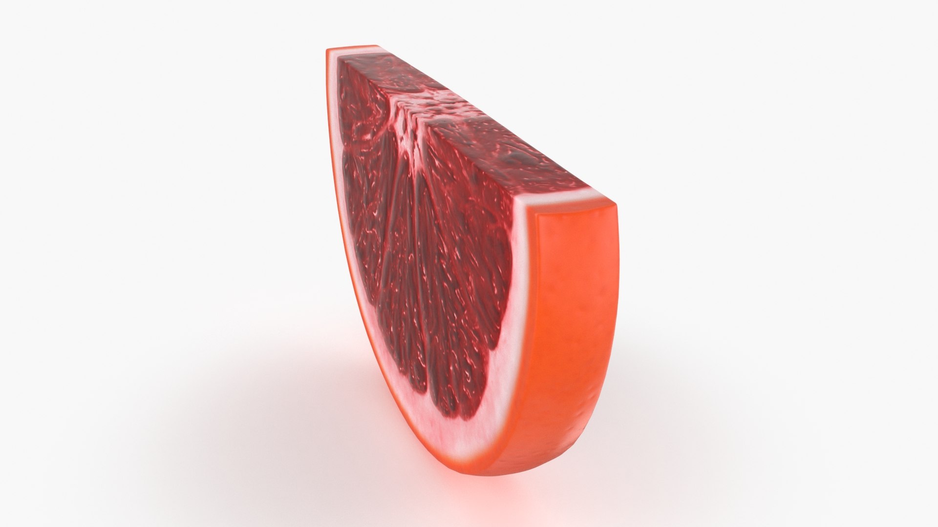 Blood Orange Slice Half 3D - TurboSquid 1993147