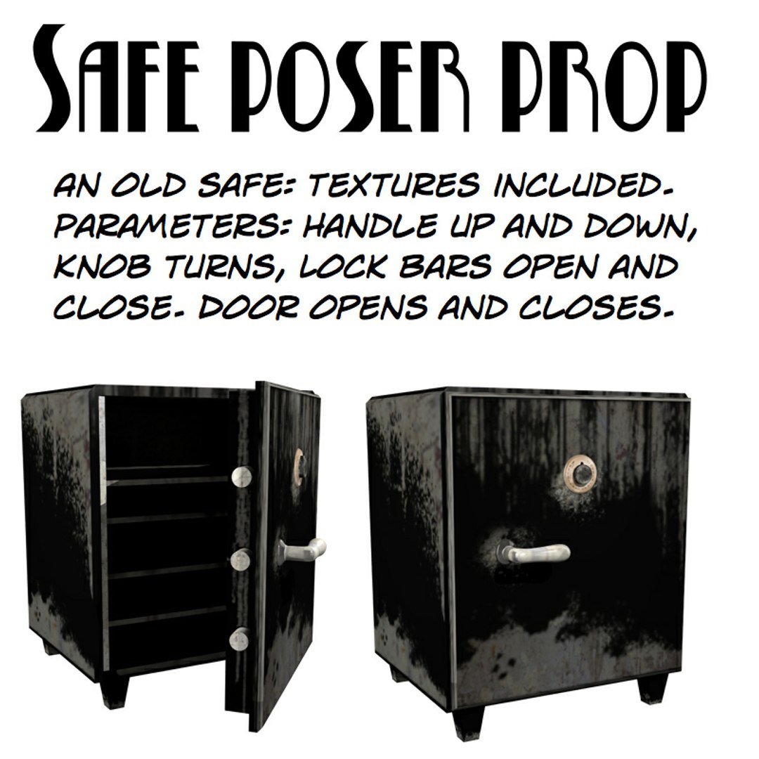 3d Model Safe Poser Prop