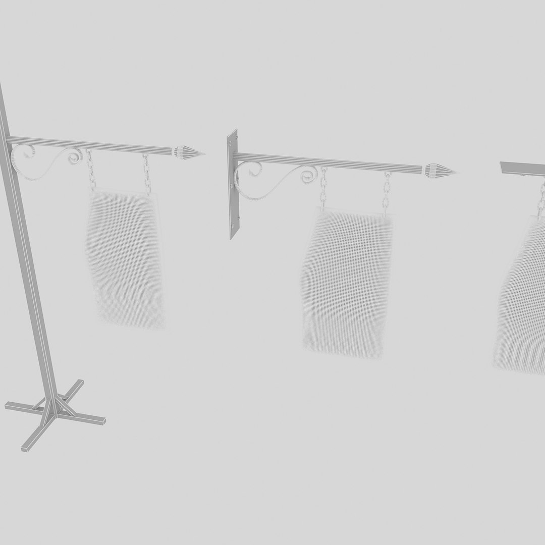 Old Cafe Sign 3D Model - TurboSquid 1650250