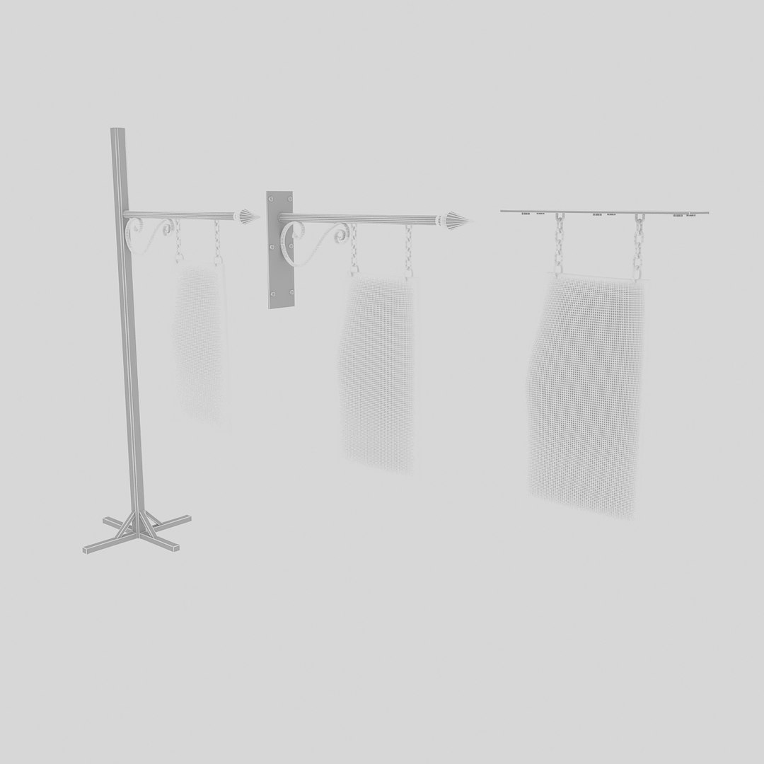 Old Cafe Sign 3D Model - TurboSquid 1650250