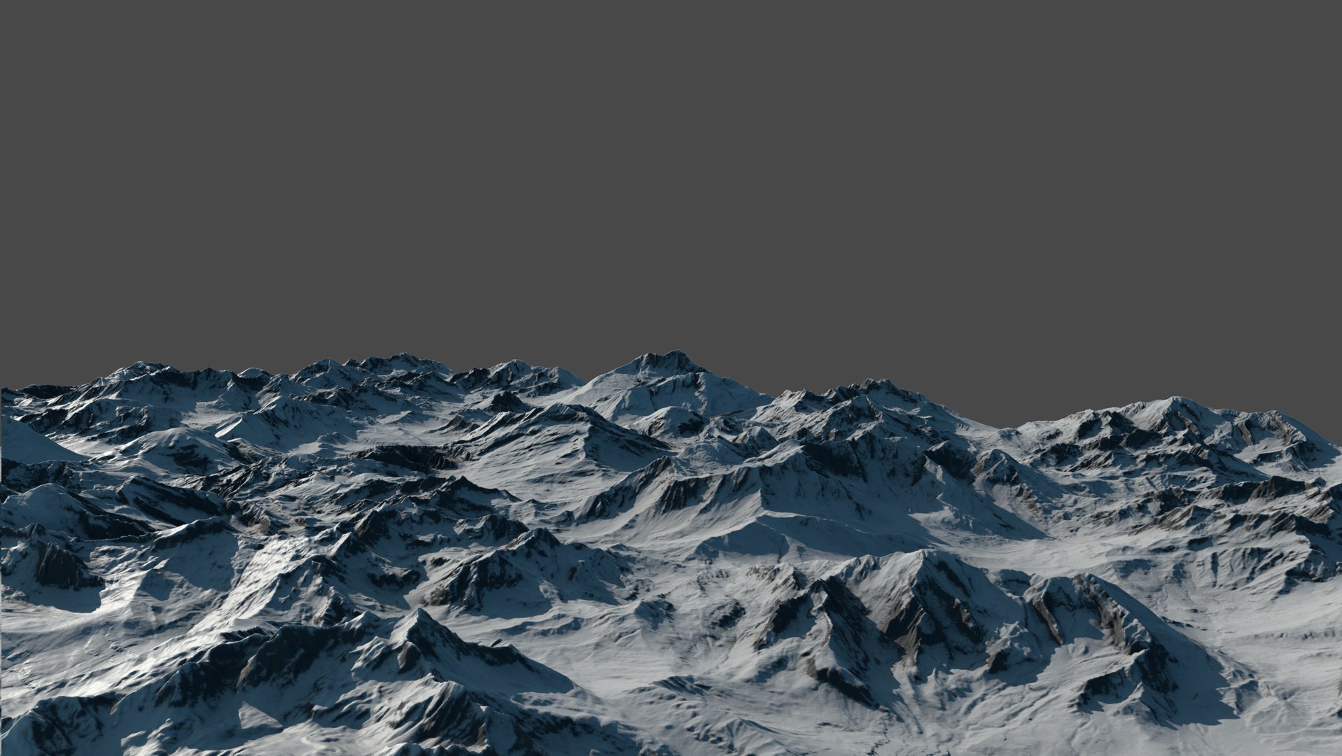 3D Mountains - Terrain - Glaciers - TurboSquid 2157777
