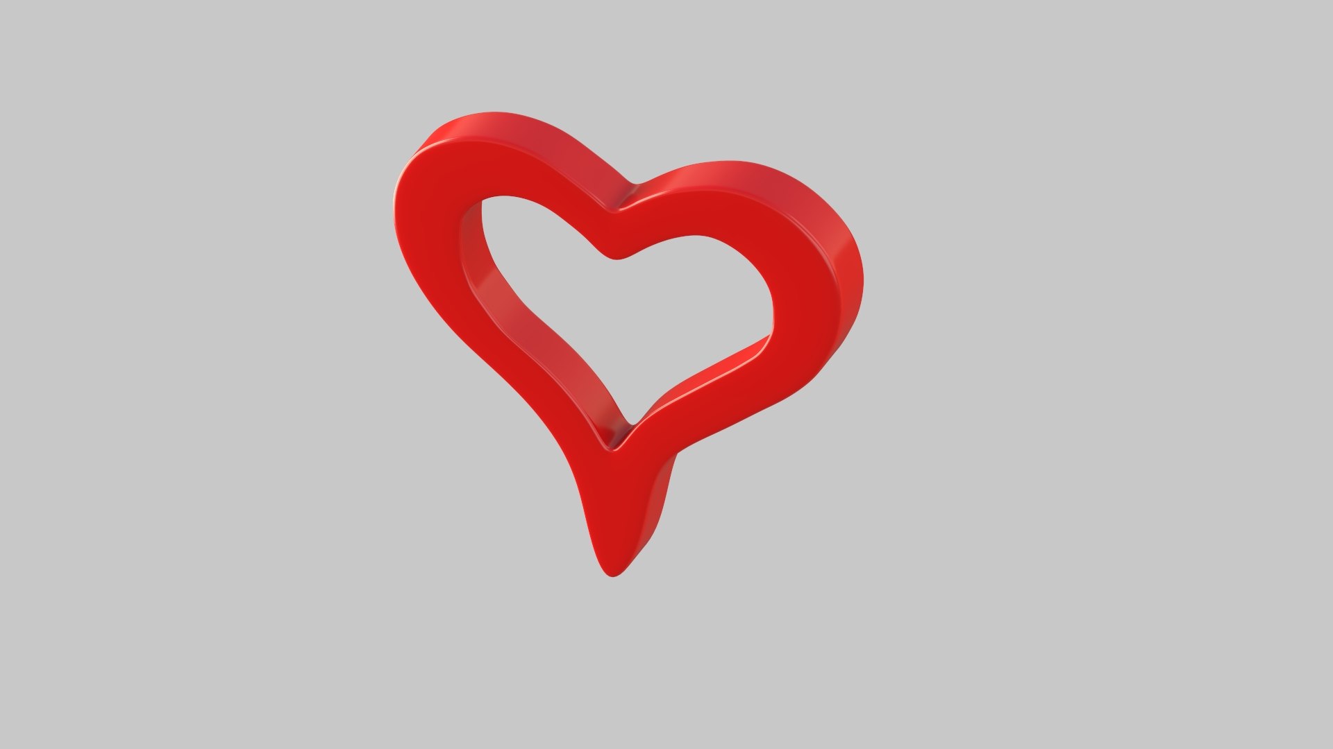 3D Model Heart Line Icon V 02 - TurboSquid 2380971