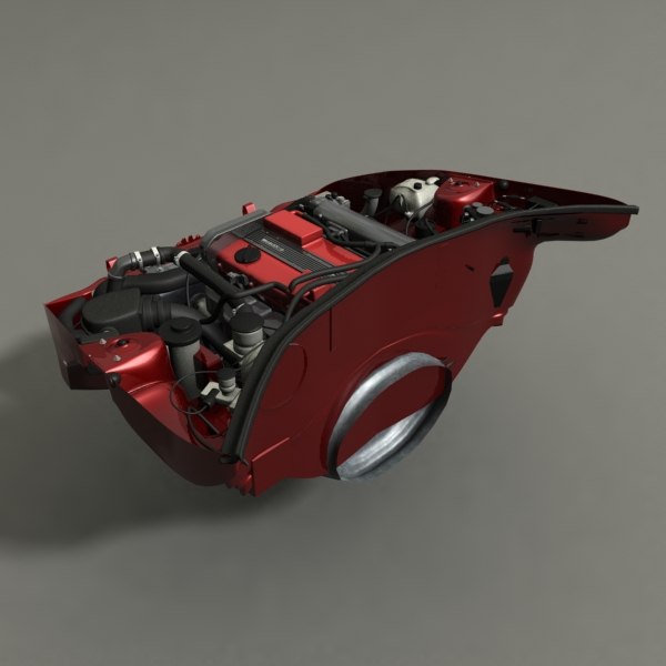 3d engine car model