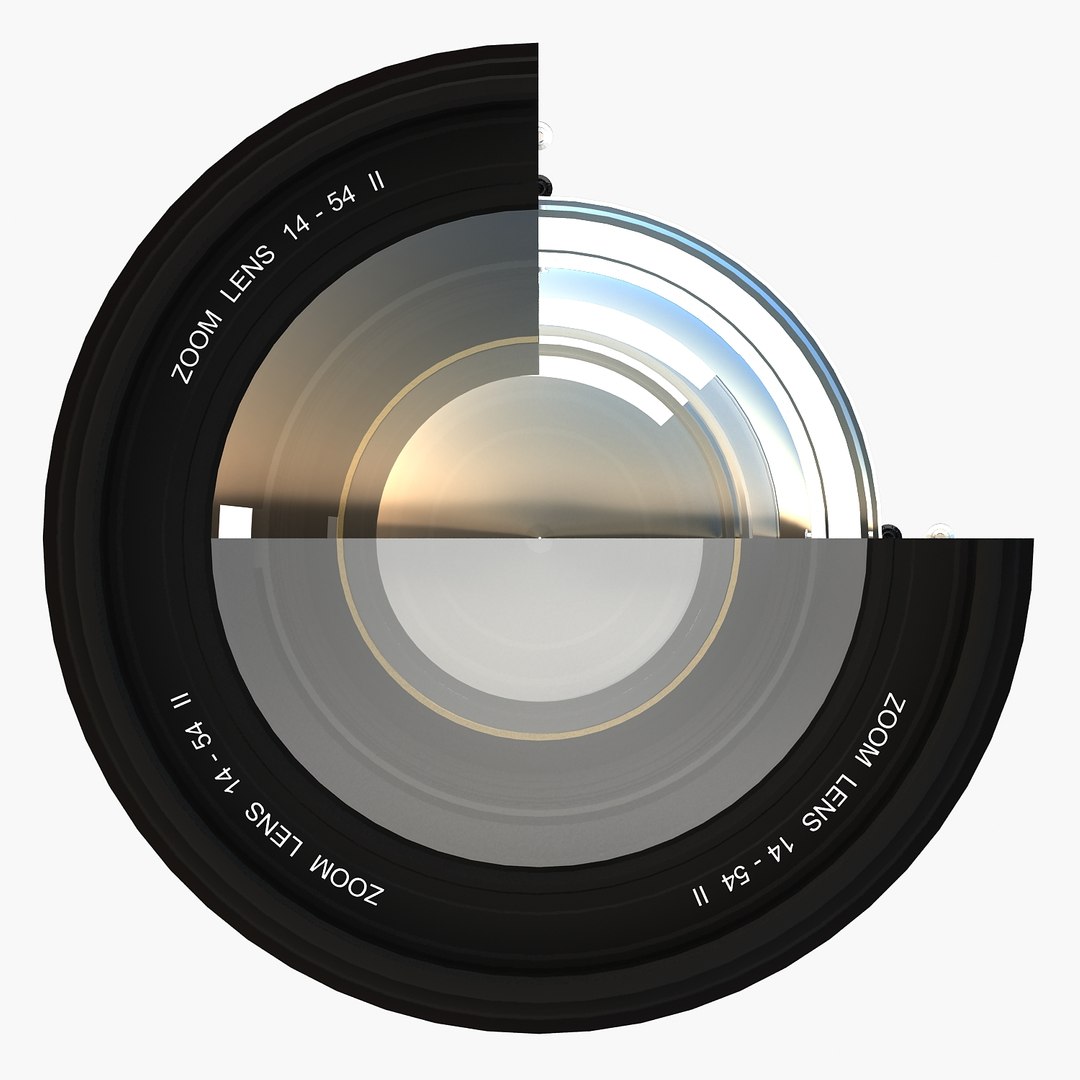 Lens Section 3d Obj