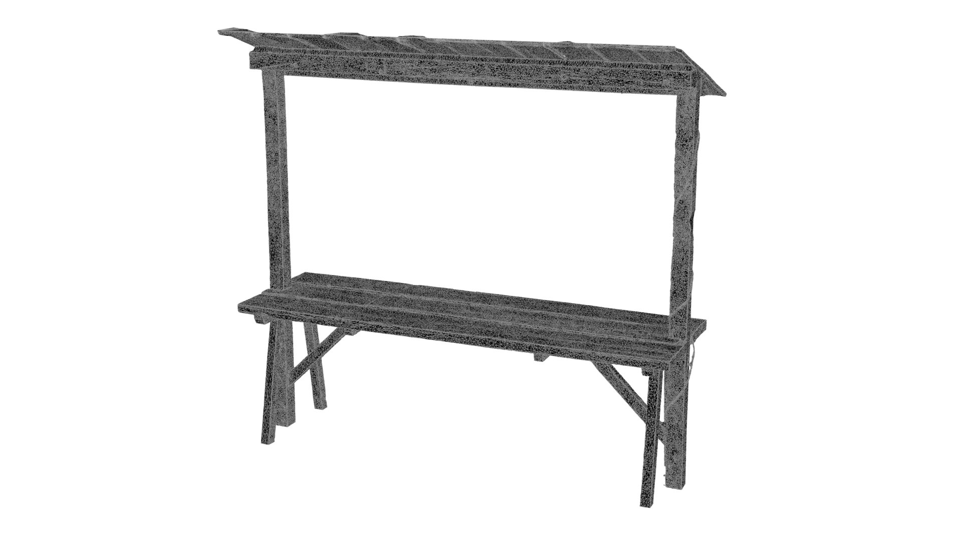 3D Wooden Table - TurboSquid 2154526