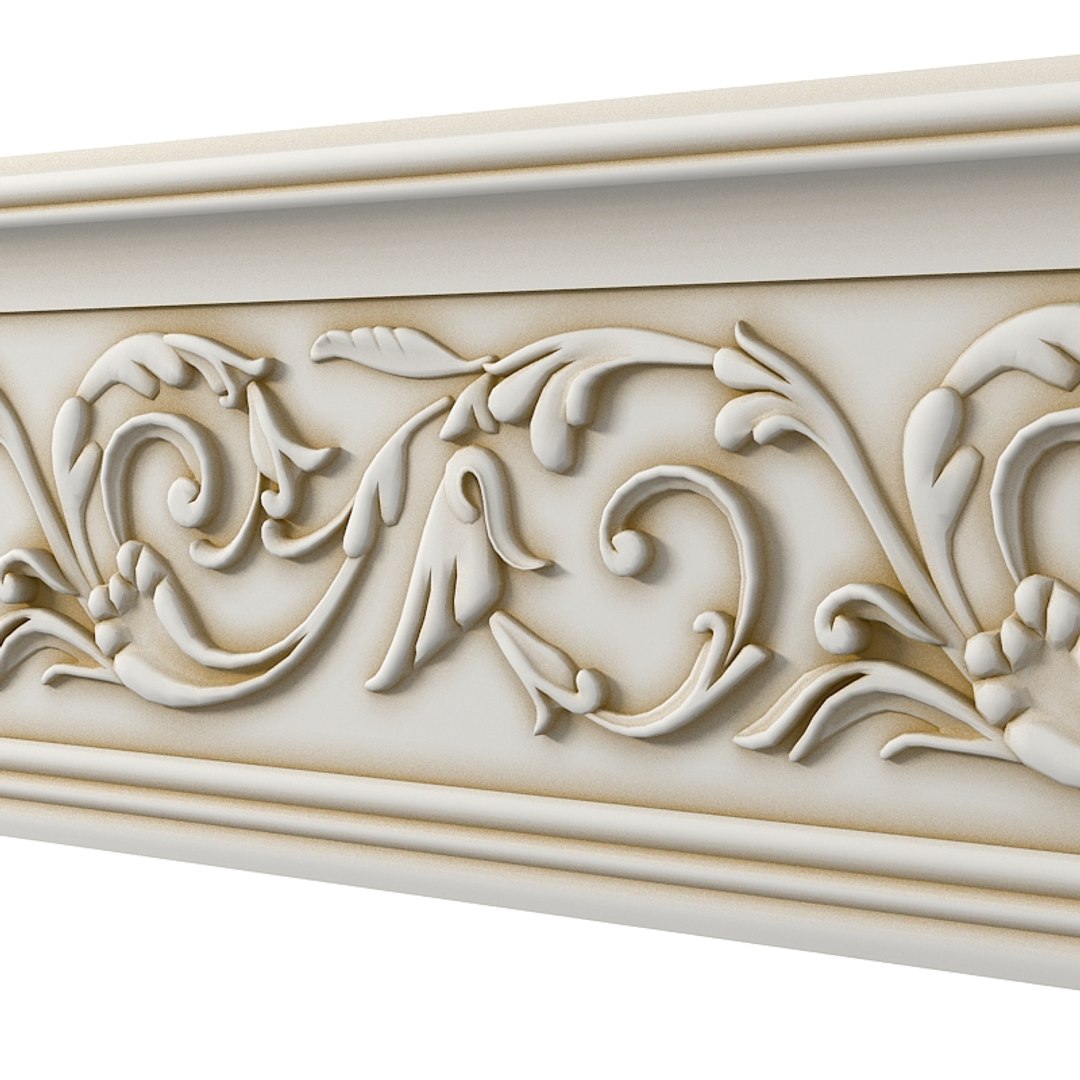 classic ceiling wall 3d model