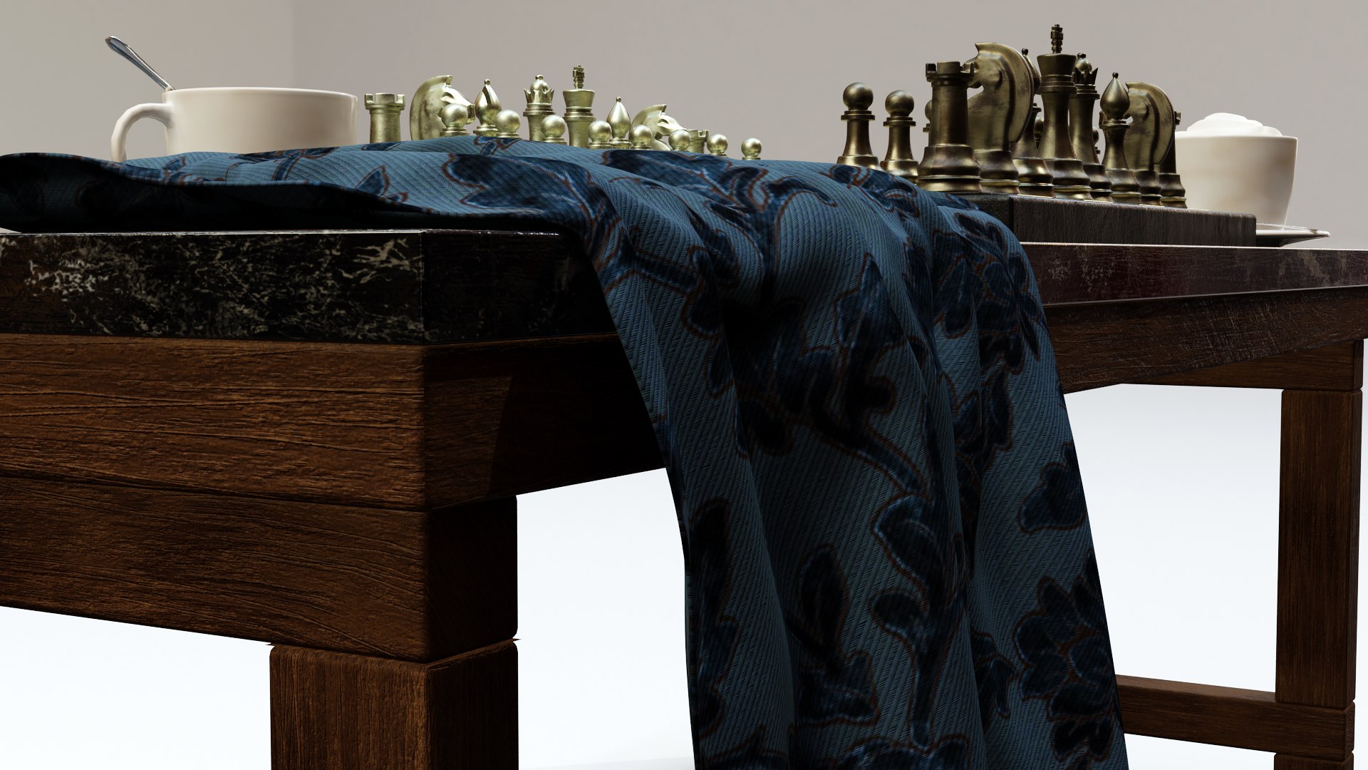 Table Coffee Chess 3D Model - TurboSquid 1675713