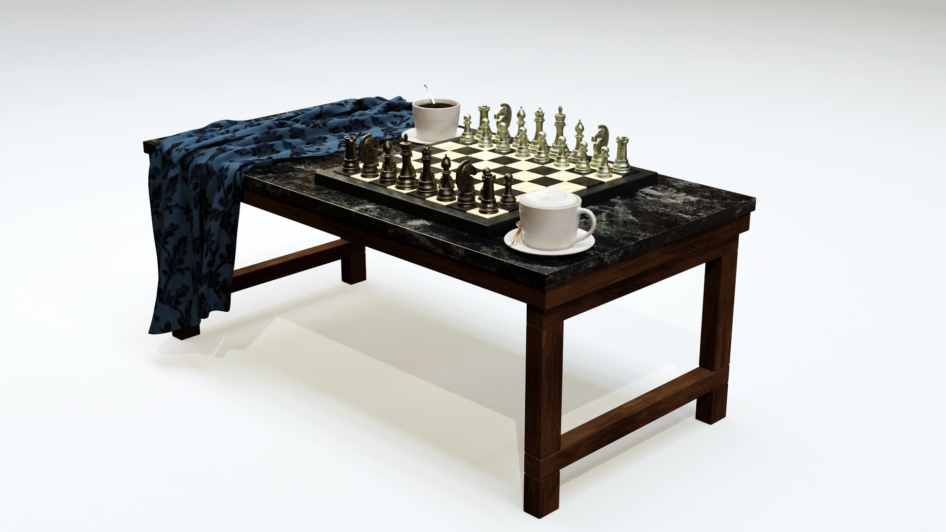 Table Coffee Chess 3D Model - TurboSquid 1675713