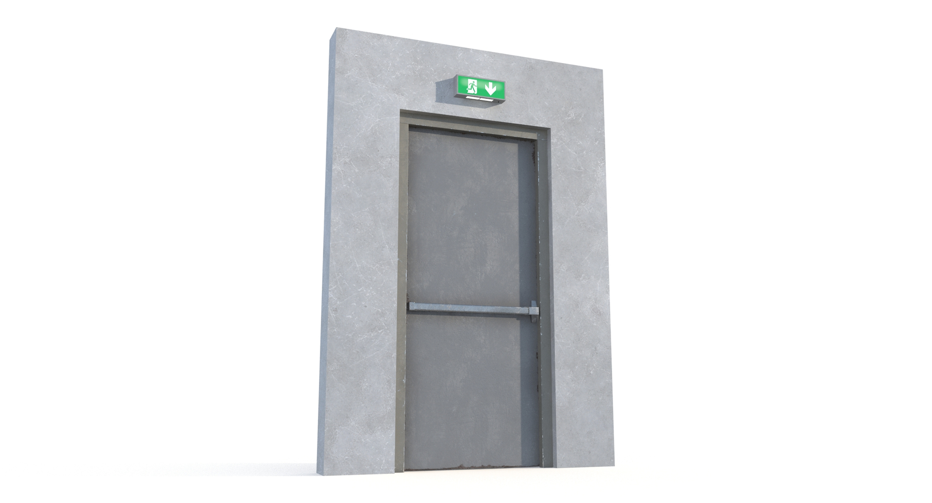 3D Exit Emergency Door - TurboSquid 1424352