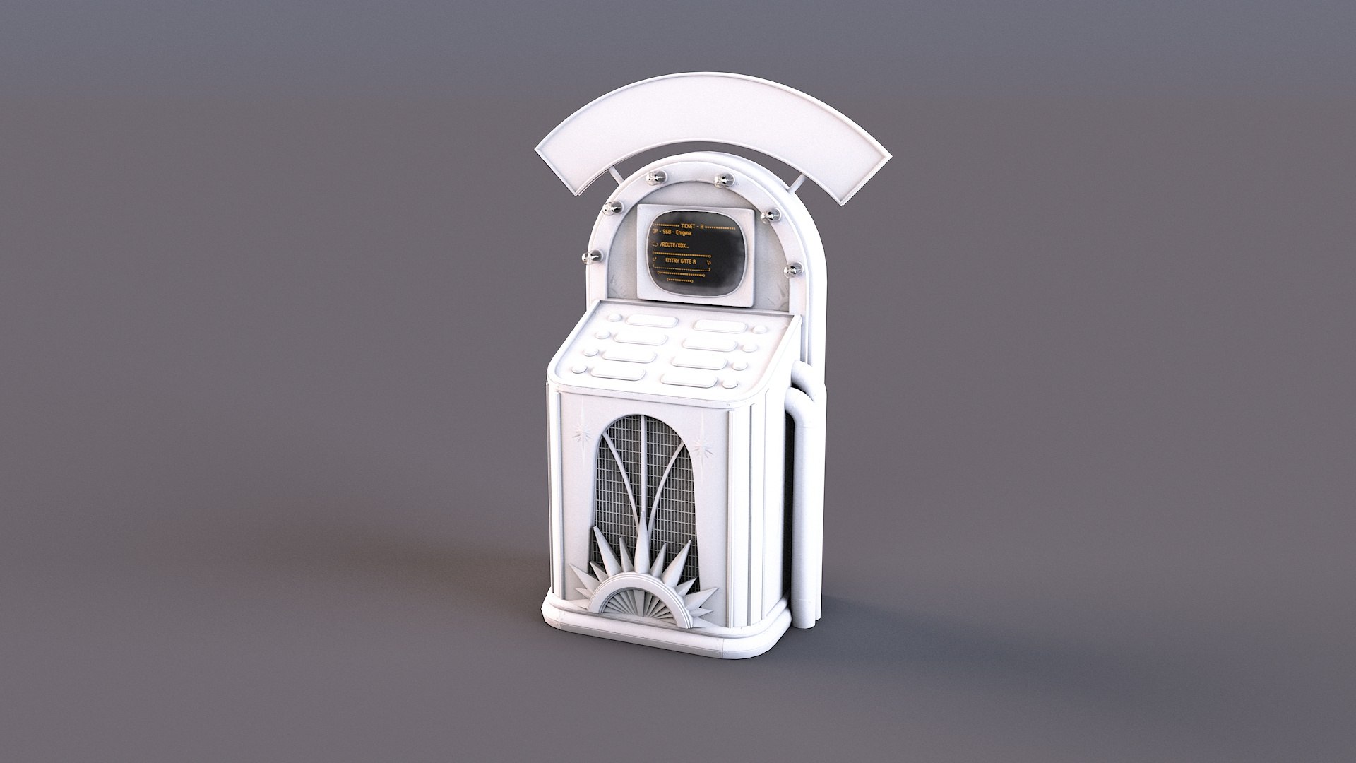 3D Model SteamPunk Ticket Booth - TurboSquid 2182059