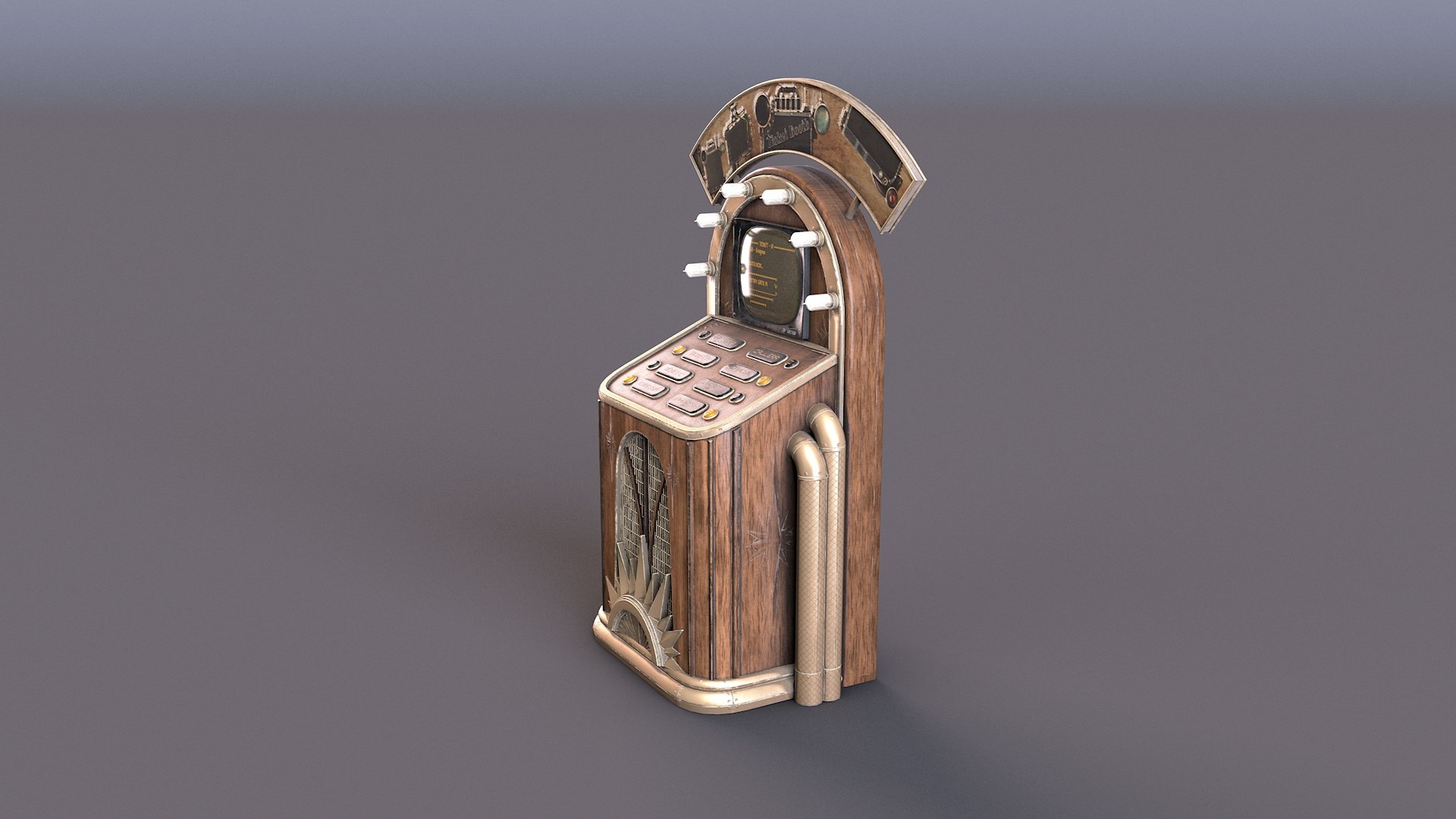3D Model SteamPunk Ticket Booth - TurboSquid 2182059