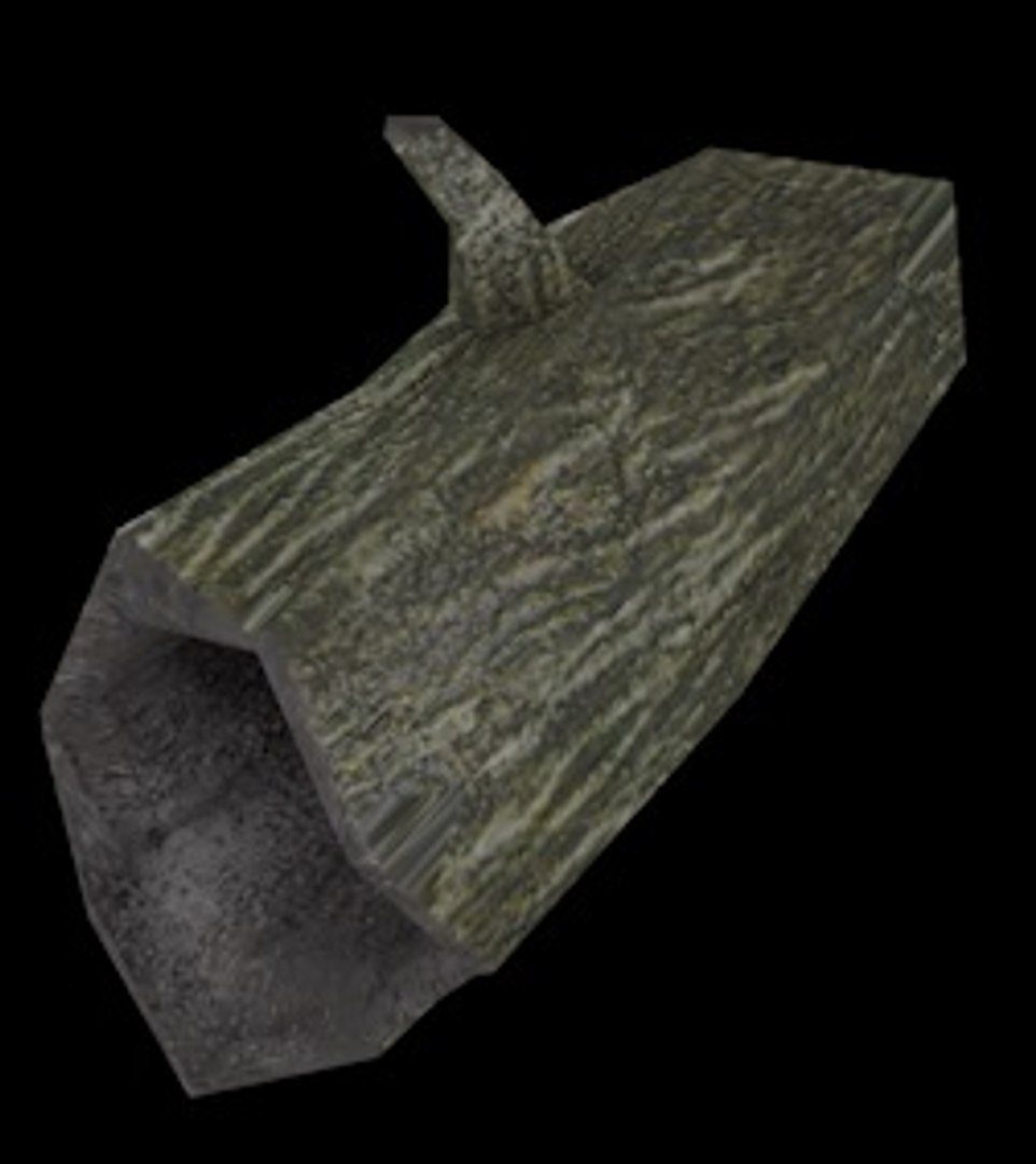 3d Model Of Dead Log
